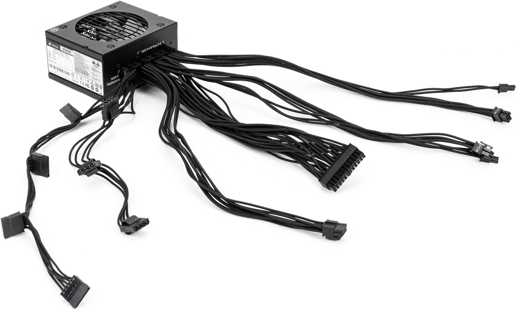 Corsair SF Series, SF600, 600 Watt, Fully Modular Power Supply, 80+ Gold Certified